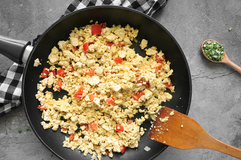 Scrambled Tofu Breakfast Burrito - Clean Green Simple