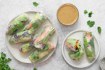 Vegan Spring Rolls with Peanut Sauce - Clean Green Simple